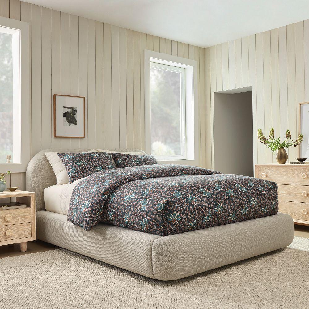 Laurent Bed Modern Upholstered Bedroom Elegance West Elm UK